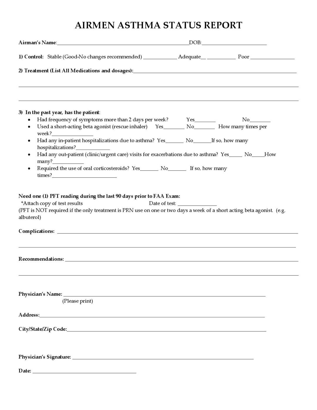 Download Forms - Primary Care Physicians