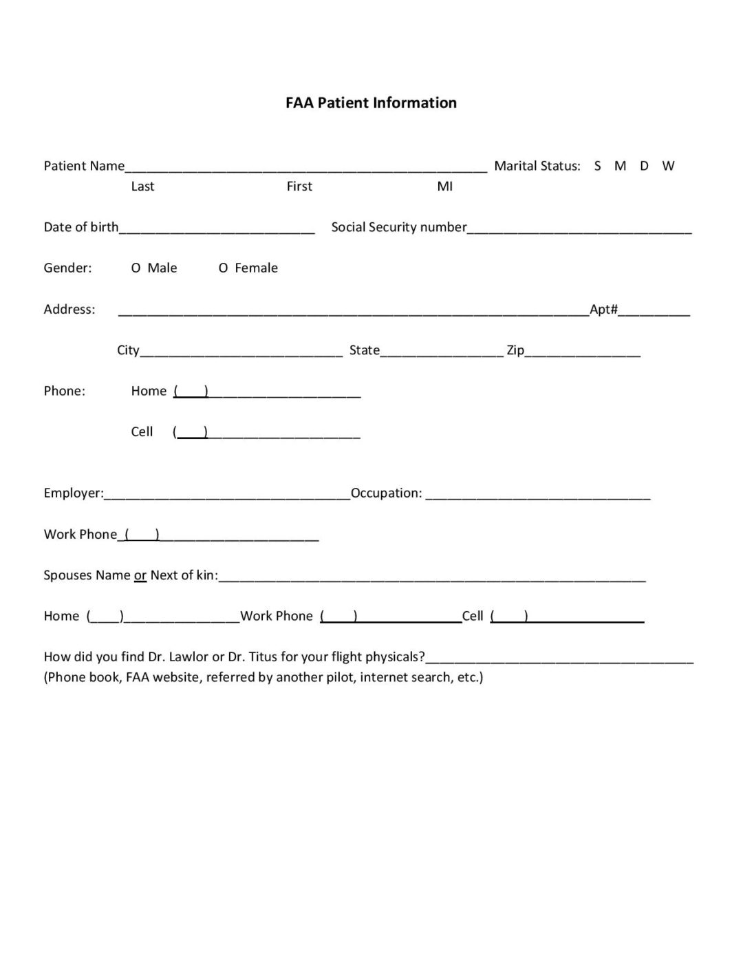 Download Forms - Primary Care Physicians