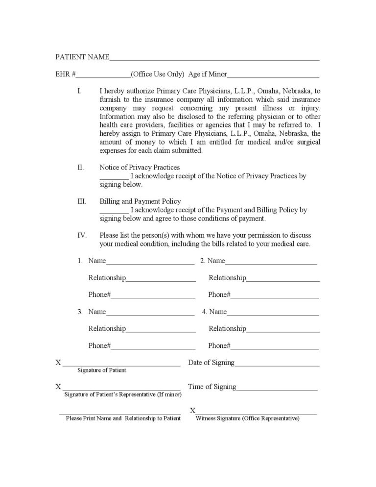 Download Forms - Primary Care Physicians